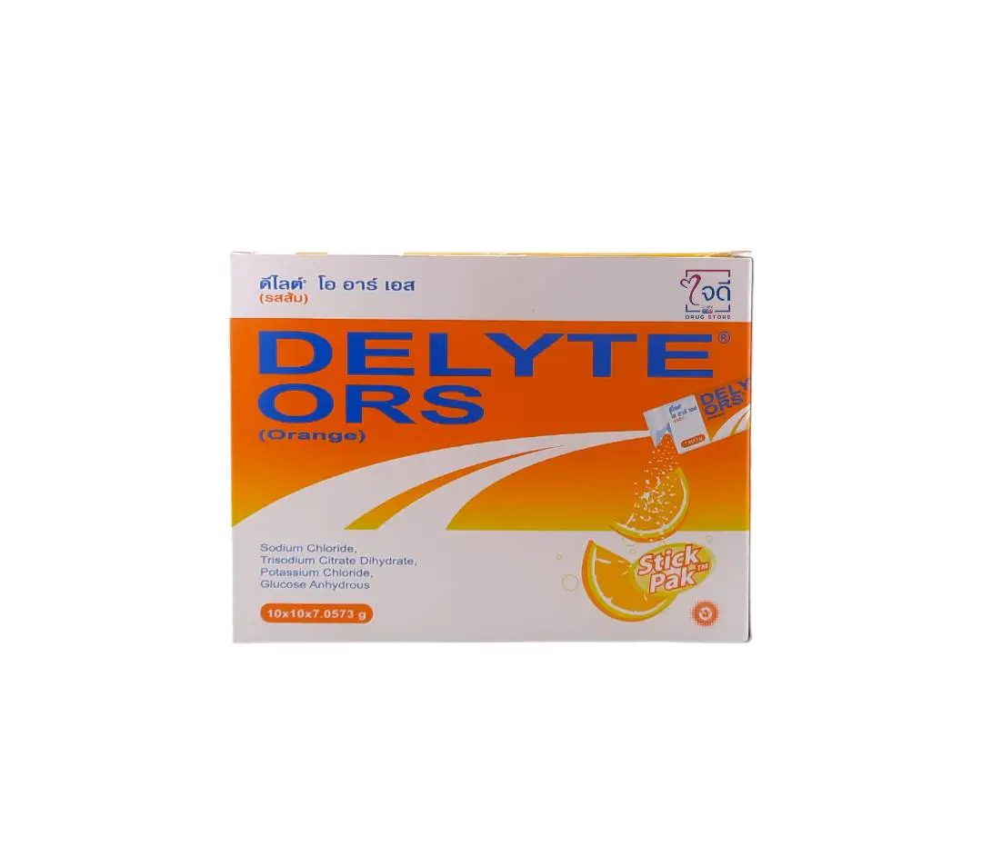 DELYTE ORS เกลือแร่รสส้ม 10x7.05G. ***EXP: 06/2026*** (มีค่าจัดส่ง ...
